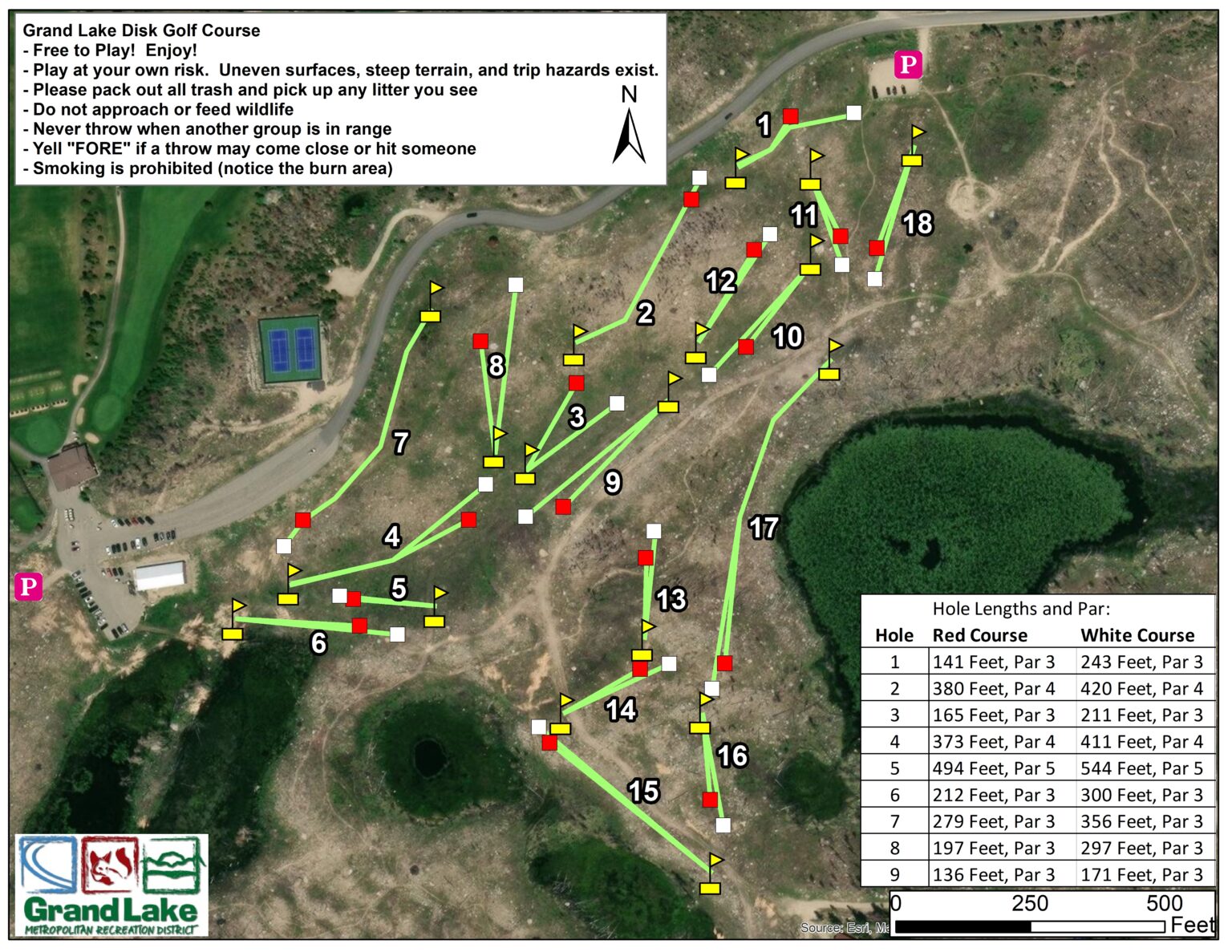 Trail Map and Disc Golf Map - Grand Lake Metropolitan Recreation District